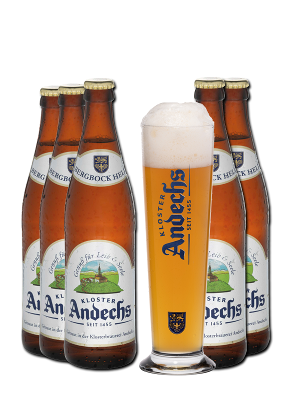 Andechser Bergbock mit Glas | Bierpaket | Klosterbrauerei Andechs, 12,99